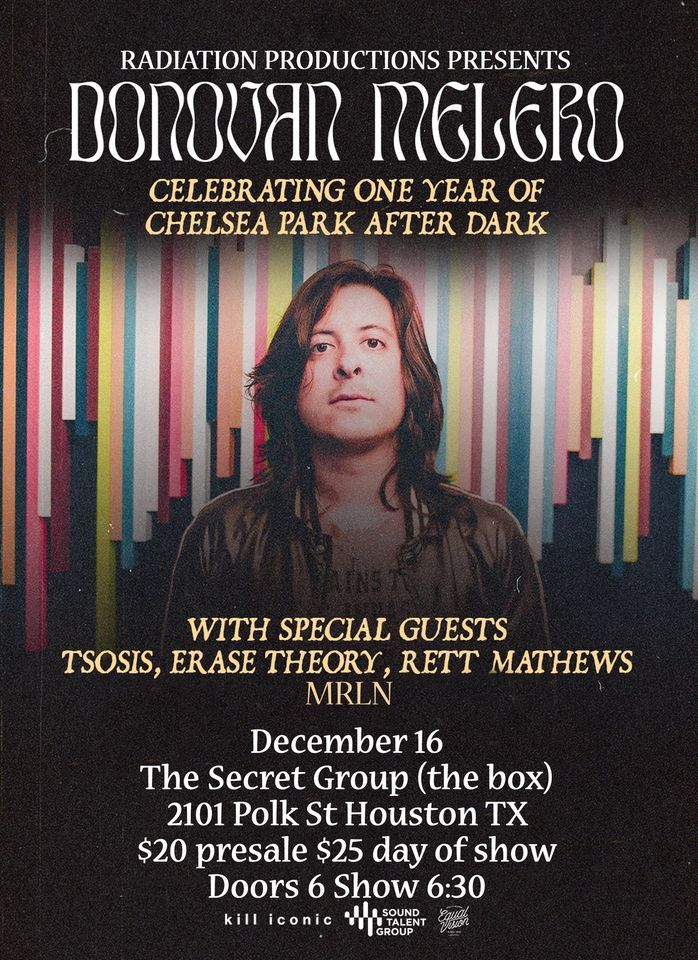 Donovan Melero from Hail The Sun in the Box at The Secret Group, The ...