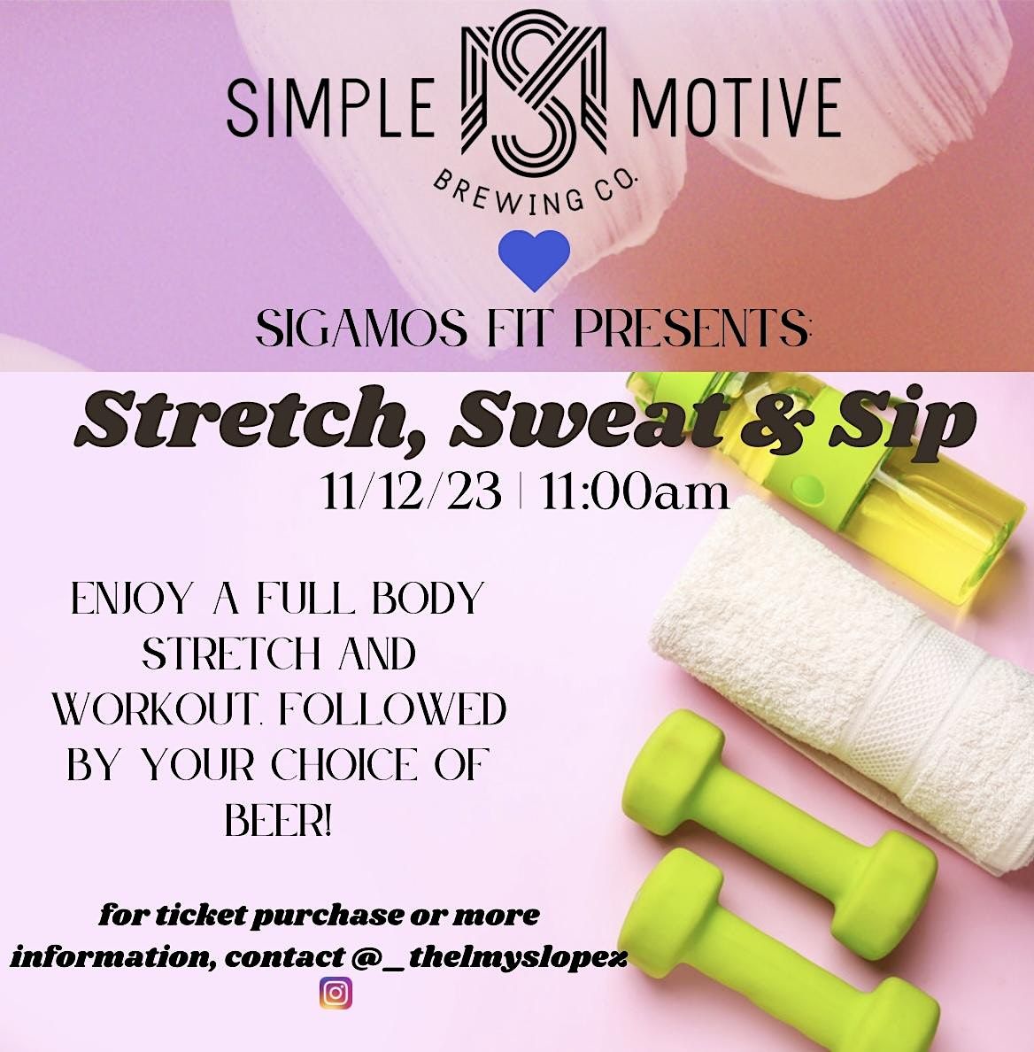 Stretch, Sweat + Sip, Simple Motive Brewing Company, Yonkers, 12 ...