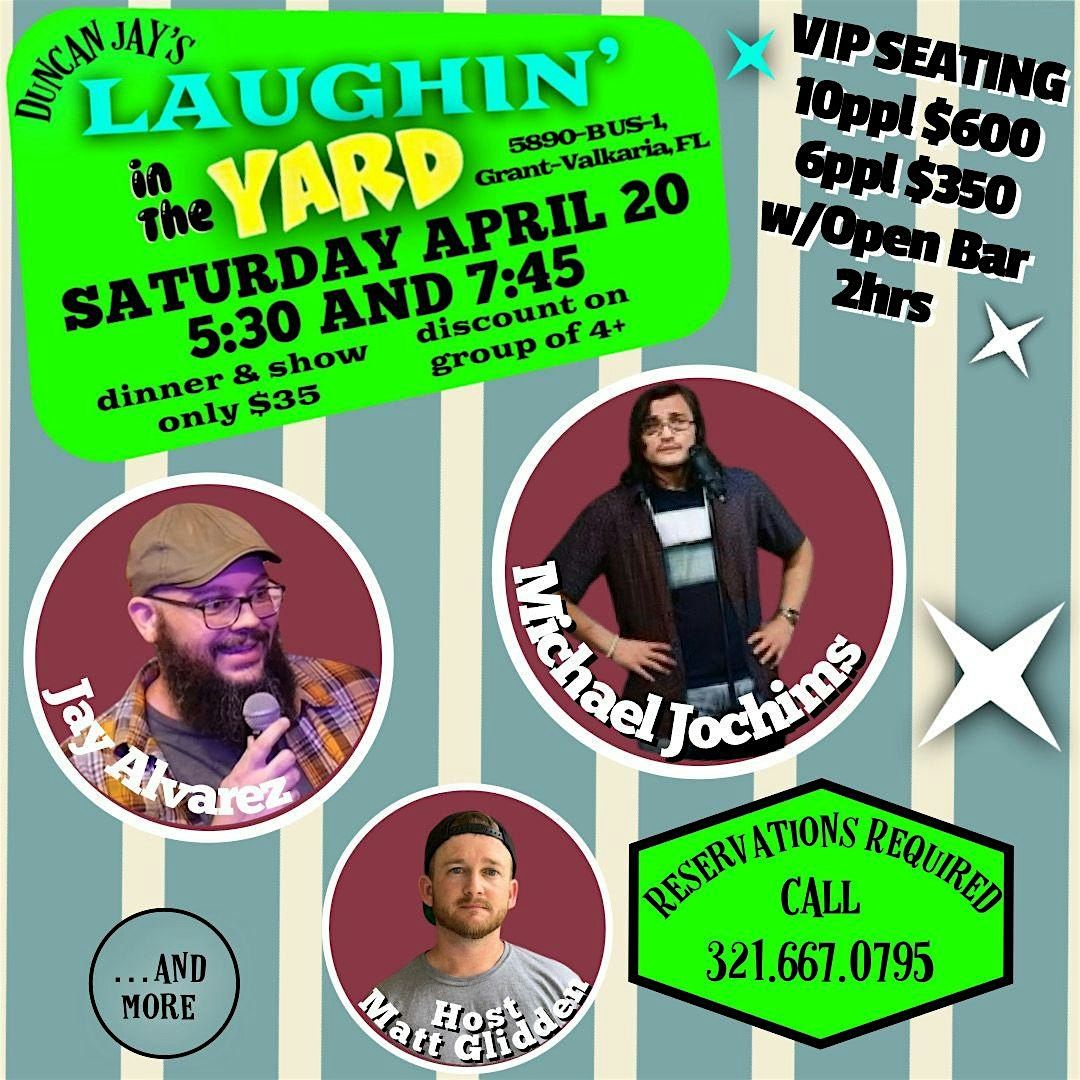 Duncan Jays LAUGHIN in the YARD - Saturday Comedy Fest, The Back Yard, Grant-Valkaria, 20 April ...