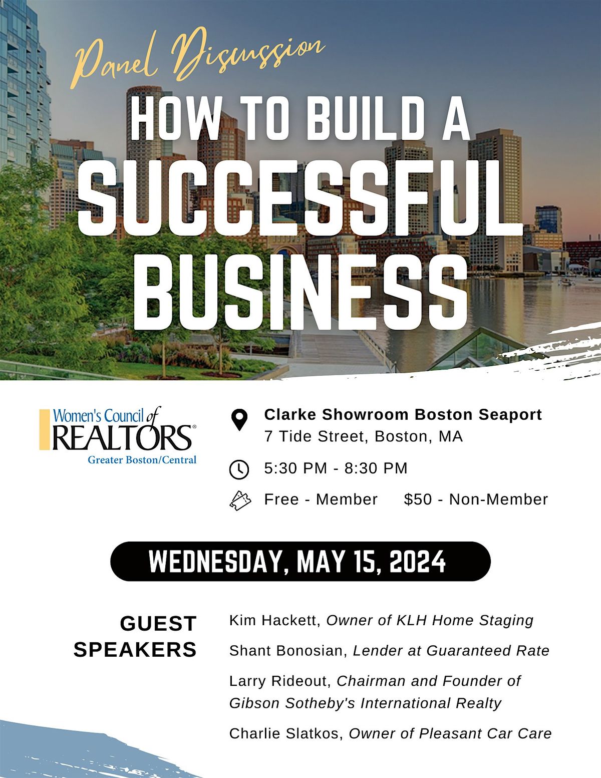 How to Build a Successful Business - Panel Discussion, Clarke Showroom ...