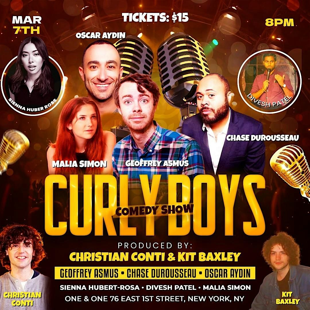 Curly Boys Comedy Show, One and One, New York, 9 April 2024 | AllEvents