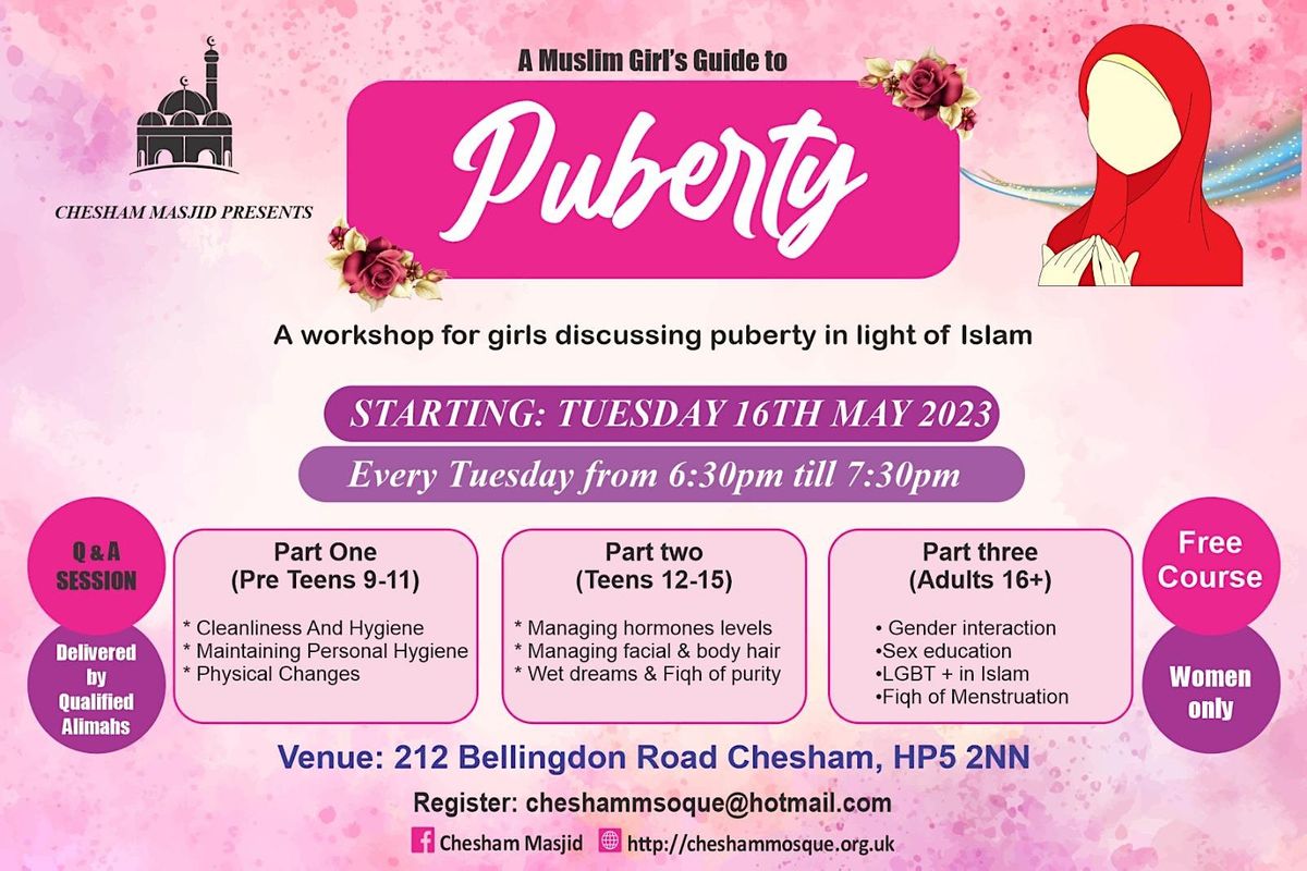 A Muslims guide to puberty, 212 Bellingdon Rd, Chesham, 13 June 2023 ...