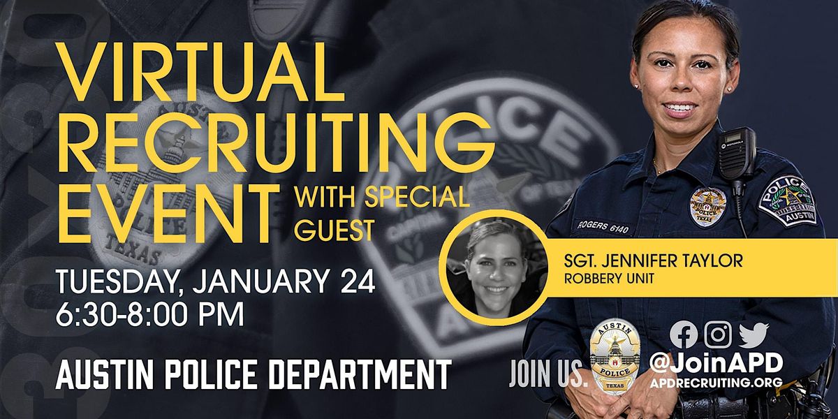 Austin Police Virtual Recruiting Event - The Women of APD w/ Special ...
