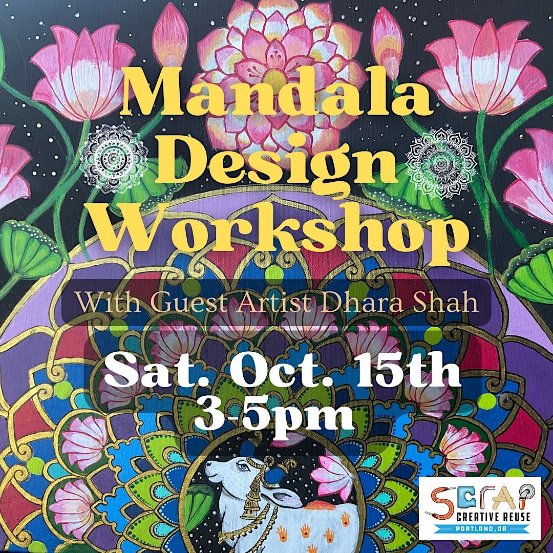 Craft N Chill: Mandala Design Workshop, SCRAP PDX, Portland, 19 March ...