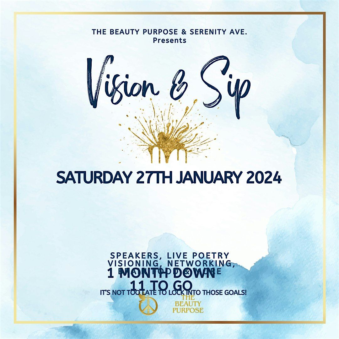 Vision & Sip, MAKE IT Barking, 27 January 2024 | AllEvents