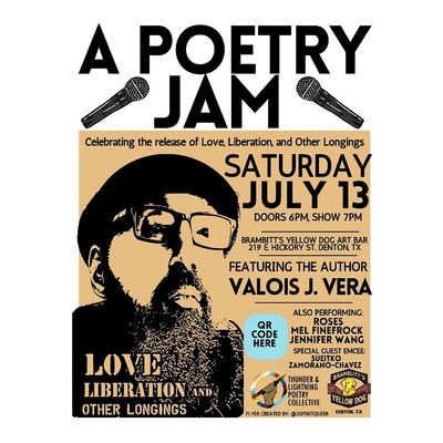 A POETRY JAM, Bramblitt's Yellow Dog Art Bar & Gallery, Denton, 13 July ...