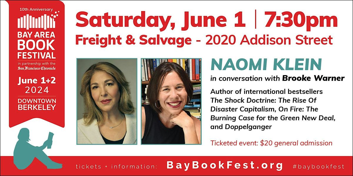 Naomi Klein: Navigating the Mirror World, Freight & Salvage, Berkeley ...