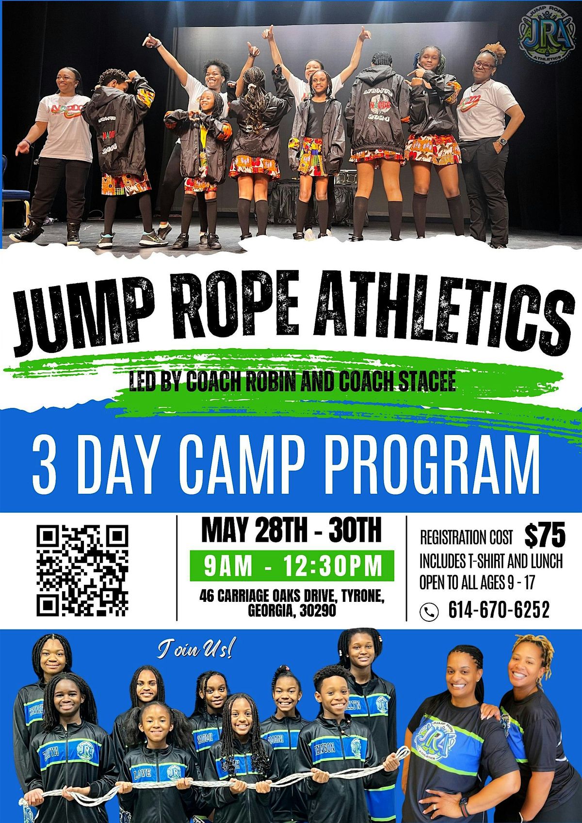Jump Rope Athletics (JRA) Double Dutch Camp 2024, 46 Carriage Oaks ...