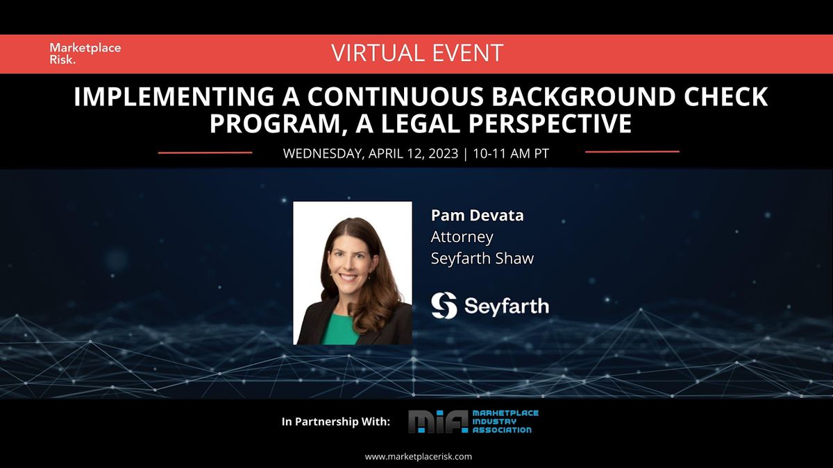 Implementing a Continuous Background Check Program, A Legal Perspective ...