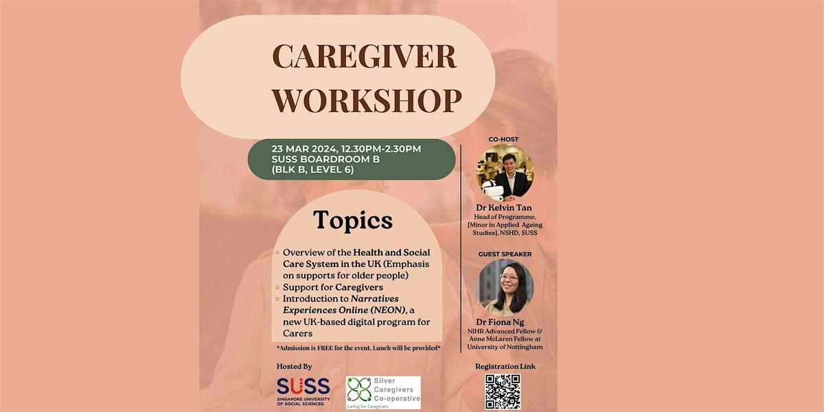 Caregiver Workshop, Singapore University of Social Sciences, Clementi ...