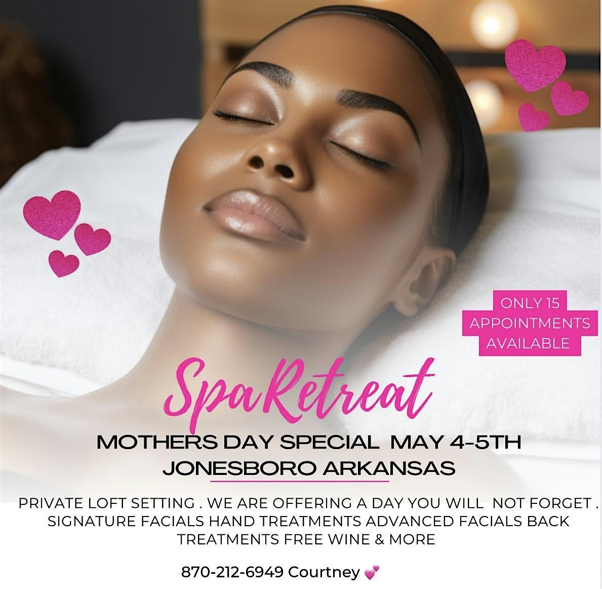 MOTHERS DAY SPA RETREAT, Urban Loft Co. Downtown Jonesboro, 4 May to 5 ...