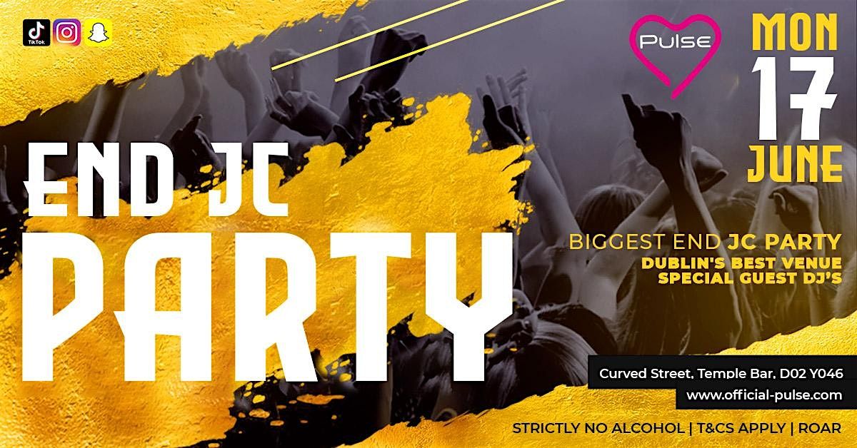 Pulse Presents: The End JC Party @ Button Factory, Dublin, The Button ...
