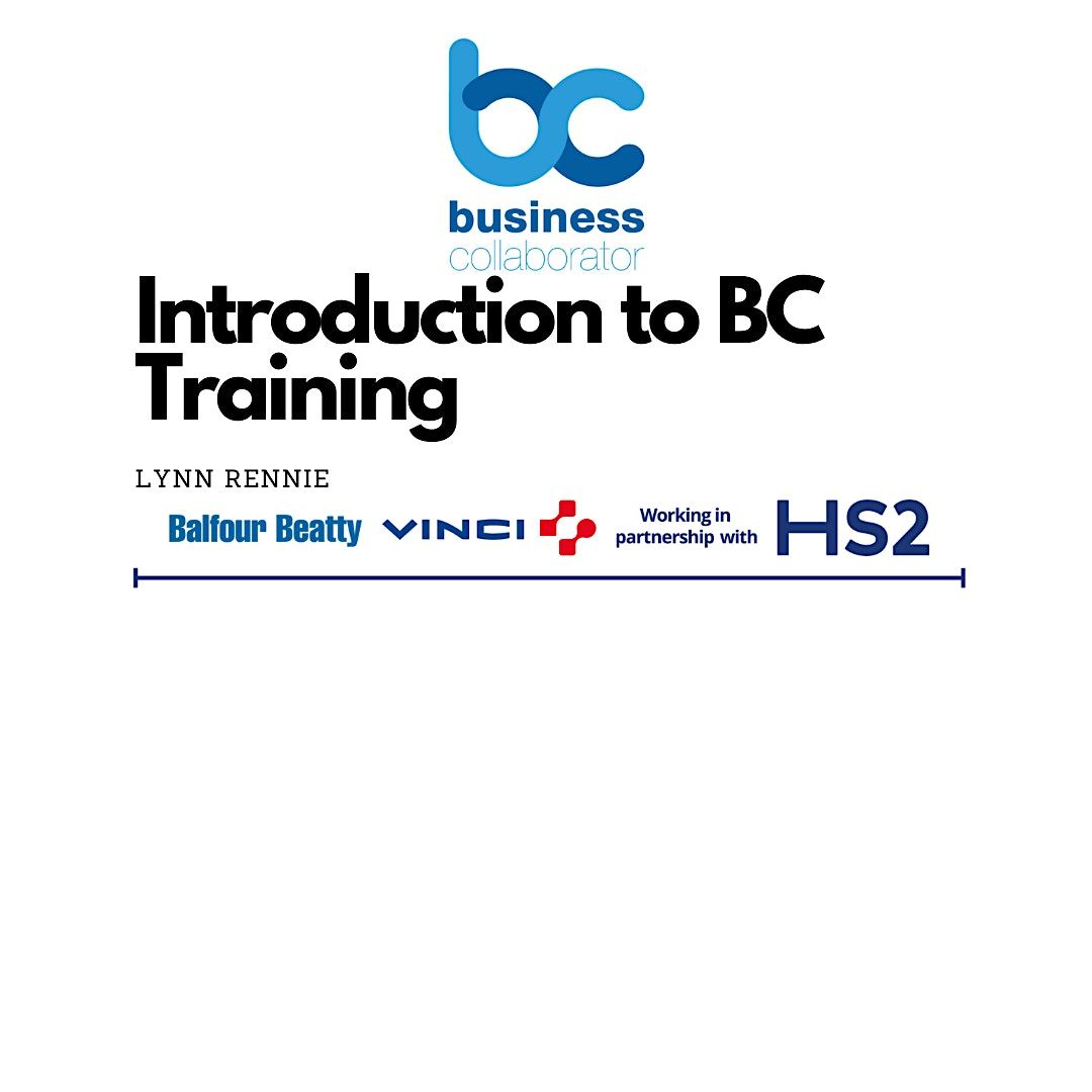 Introduction to BC Training, October 3 to December 29 | Online Event ...