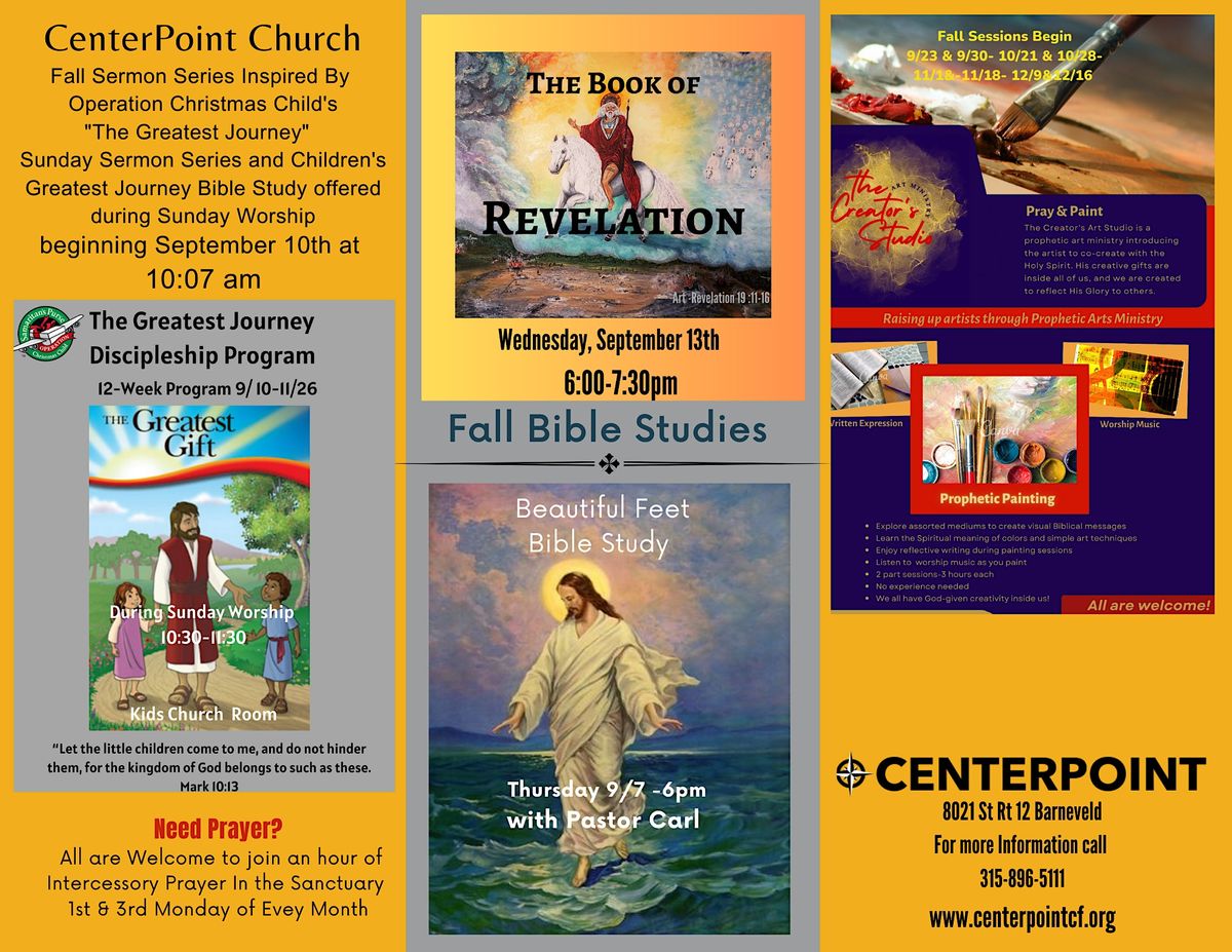 Fall Worship & Bible Study Series, Centerpoint Christian Fellowship ...