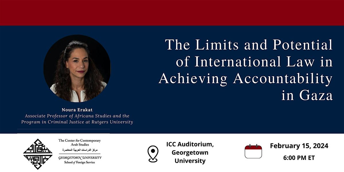 The Limits and Potential of International Law in Gaza, ICC Auditorium ...