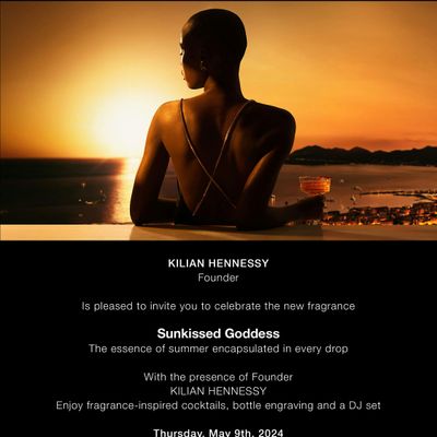 Kilian Paris Sunkissed Goddess presented by Founder Kilian Hennessy ...