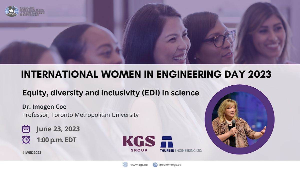 CGS - Webinar International Women in Engineering Day with Dr Imogen Coe ...