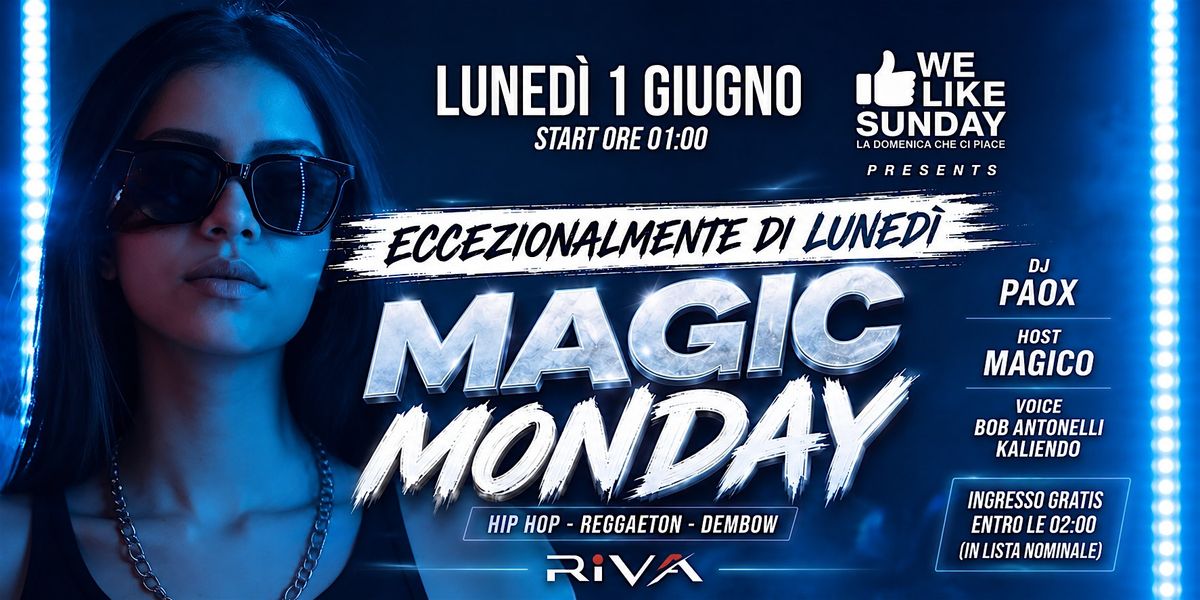 Riva Magic Monday - Reggaeton Night - Free Entry, RIVA CLUB, Napoli, 1 ...