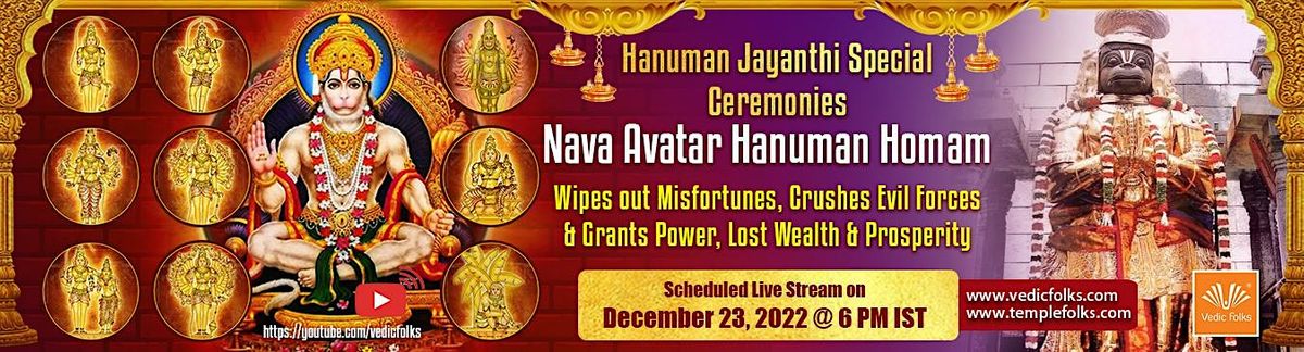 Hanuman Jayanthi 2022 Special-Nava Avatar Hanuman Homam on AllEvents.in ...
