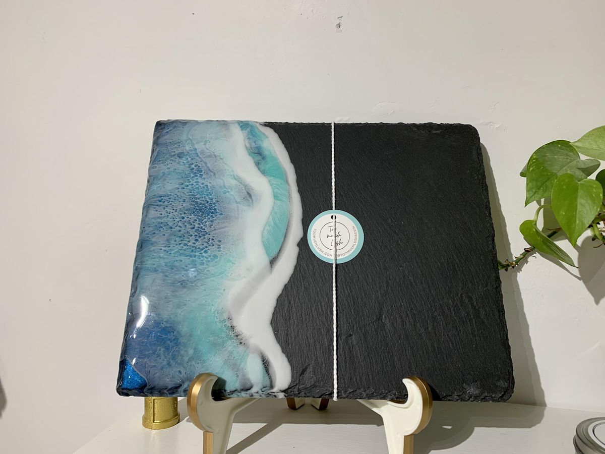Resin Slate Cheese Board Workshop, Studio Mooi, Toronto, 3 October 2023 ...