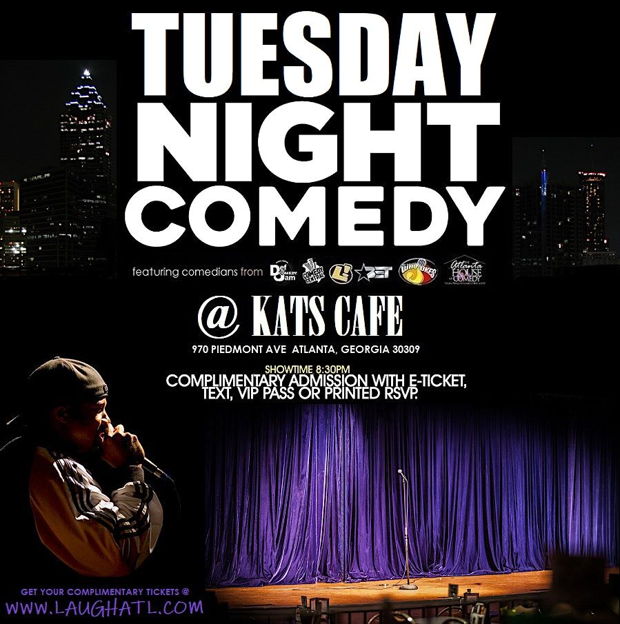 Tuesday Night Comedy at Kats Cafe, Kat's Cafe, Atlanta, 11 July 2023 ...