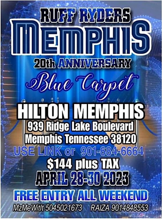 Memphis Ruff Ryders 20th Anniversary, Hilton Memphis, 28 April to 30 ...