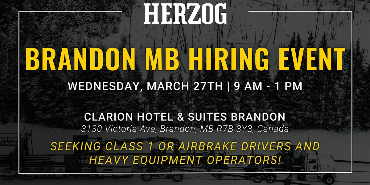 Brandon MB Hiring Day Event, Clarion Hotel & Suites Brandon, 27 March ...