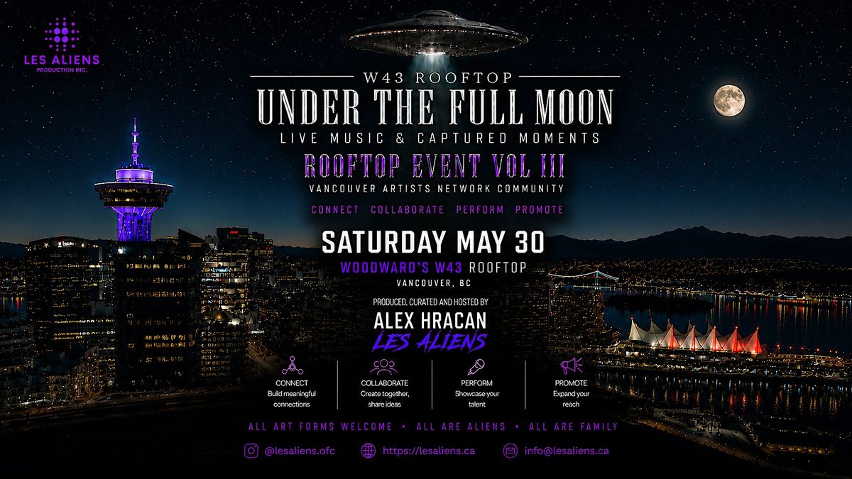 Les Aliens Rooftop Gala Vol 03 Under the Full Moon; Live Music ...