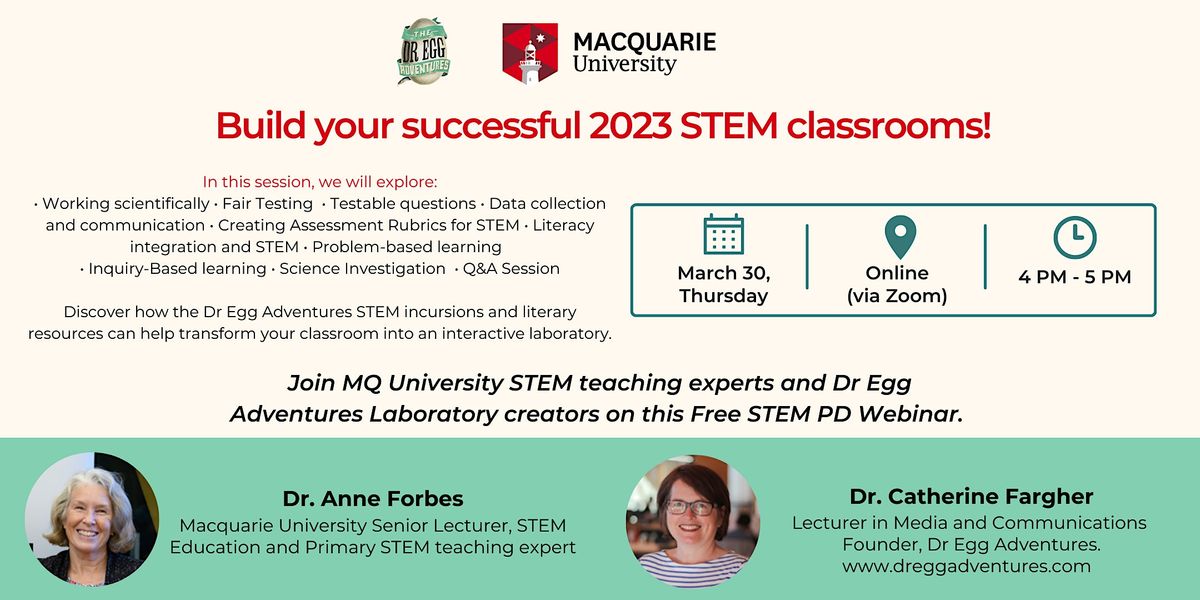 Build your successful 2023 STEM classrooms, March 30 2023 | Online ...