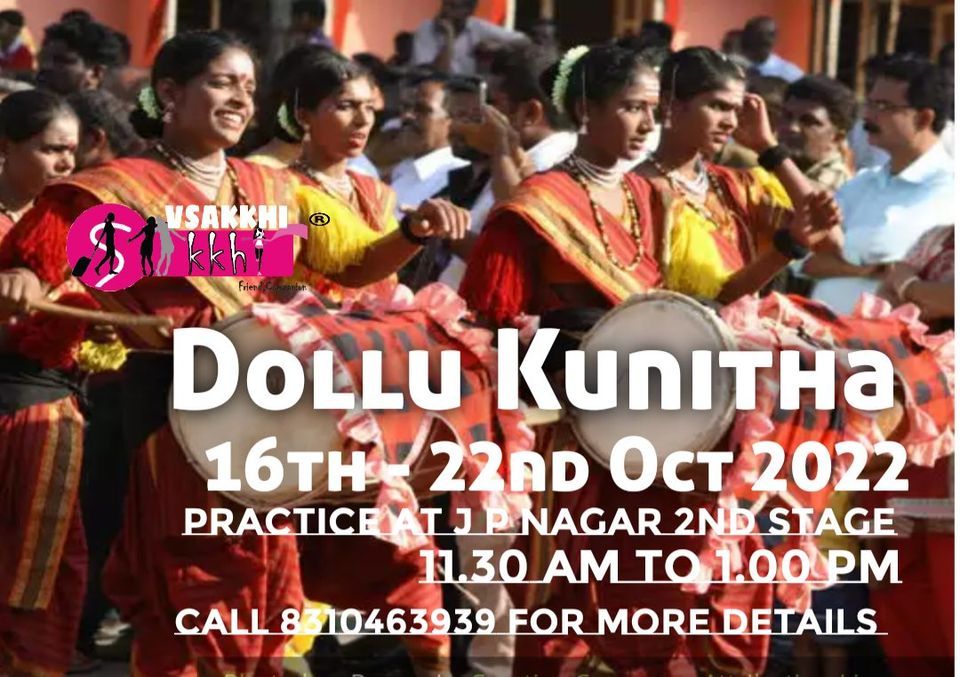 Learn Dollu Kunitha, VSakkhi, Bangalore, 17 October to 23 October ...