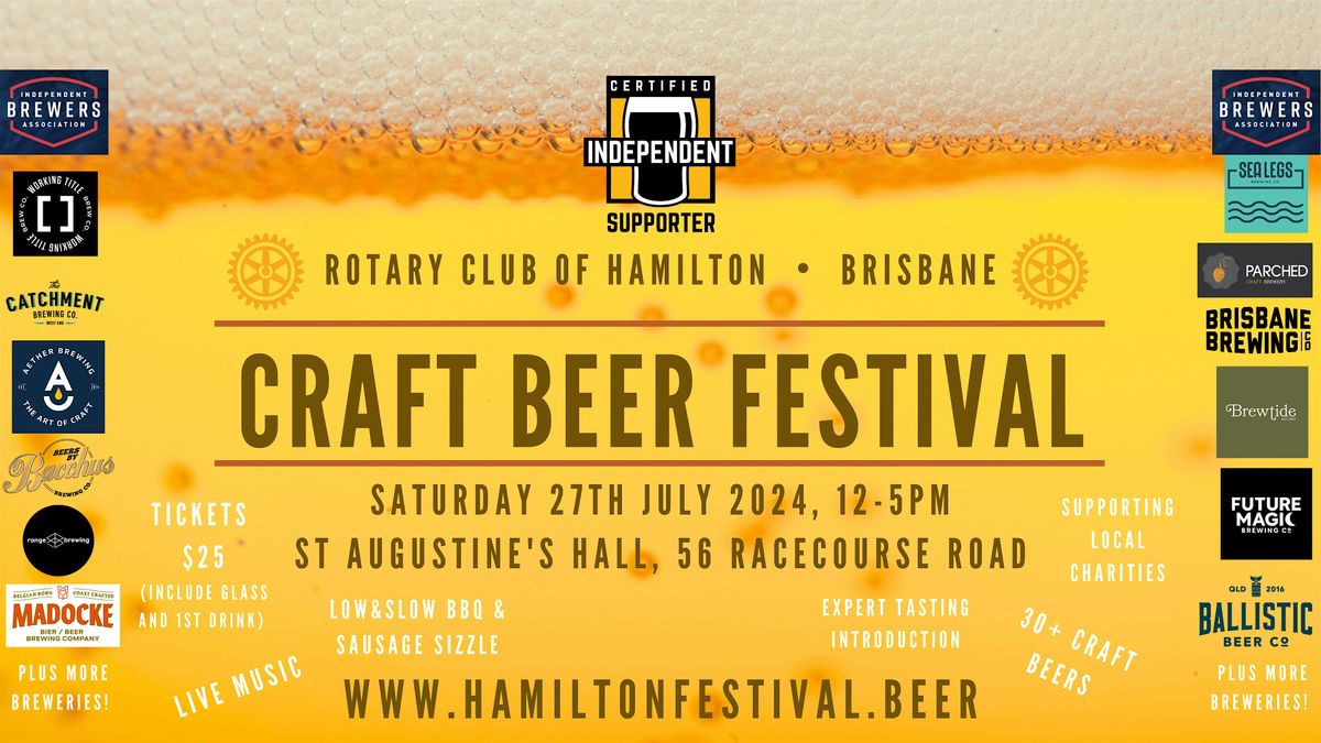Hamilton Rotary Craft Beer Festival 2024, 56 Racecourse Rd, Hamilton ...