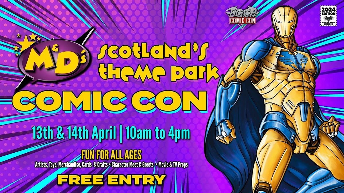 M&Ds Comic Con, M&D's Scotland's Theme Park, Bellshill, 13 April 2024 ...