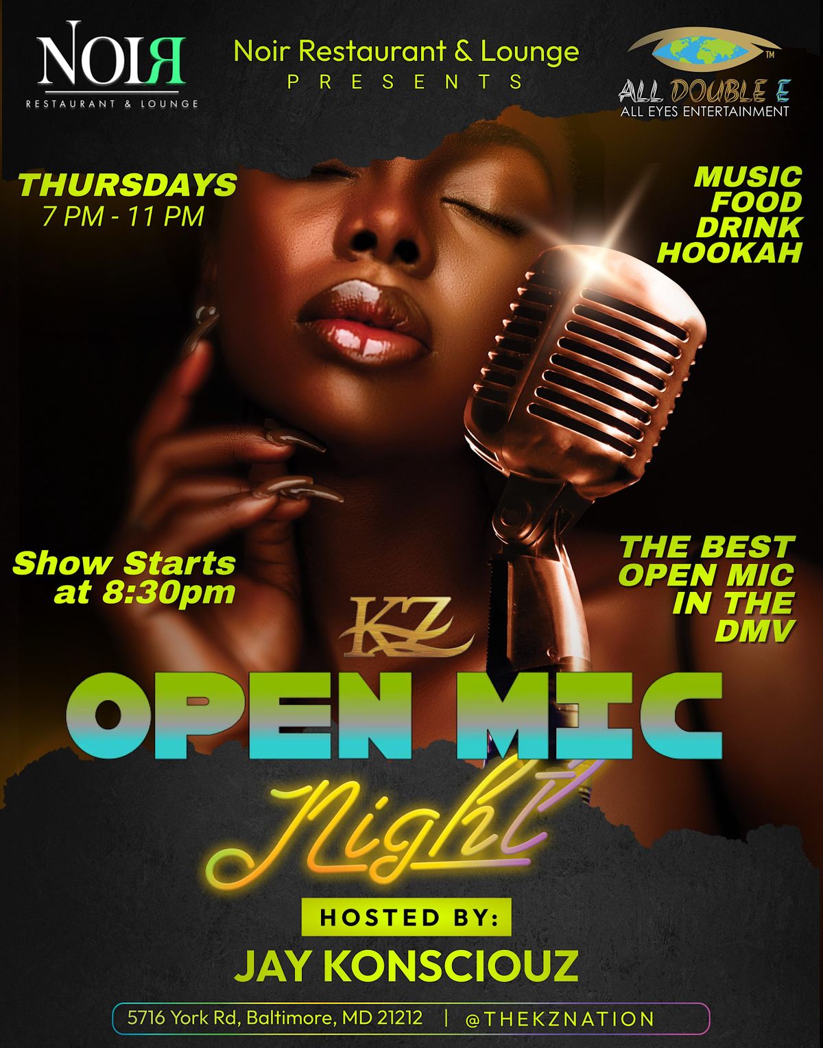 KZ Open Mic Night Noir Restaurant Lounge Baltimore 30 November To kz-open-mic-night-noir-restaurant-lounge-baltimore-30-november-to