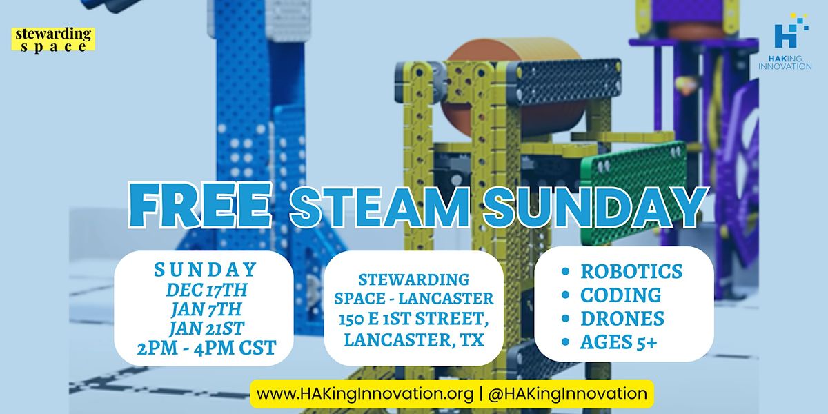 [FREE] STEAM Sunday: Crafts & Technology for Kids (1/21) Lancaster ...