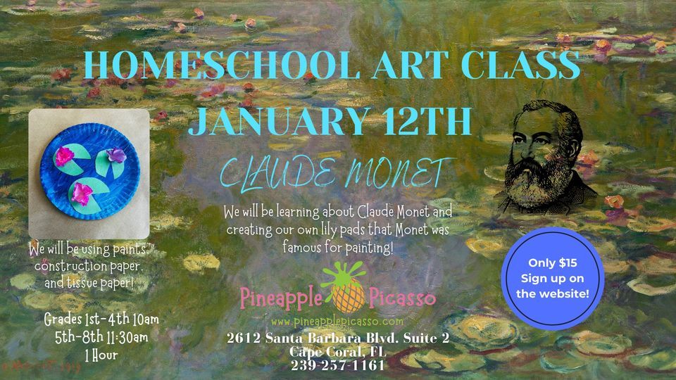 Homeschool Art Class - Pineapple Picasso, Pineapple Picasso, Cape Coral, 12 January 2024 | AllEvents