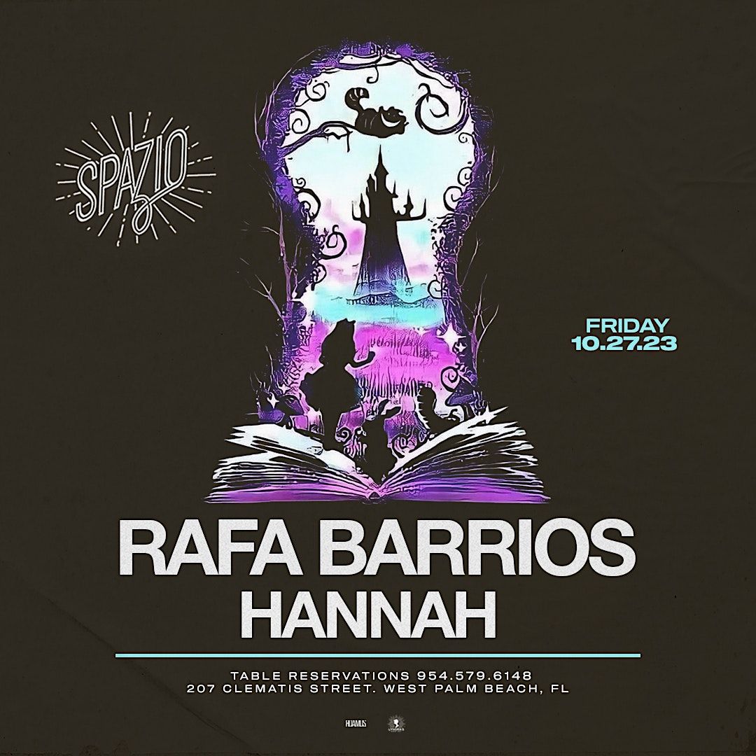 Friday at Spazio: Rafa Barrios, Hannah, Spazio Lounge Upstairs At ...