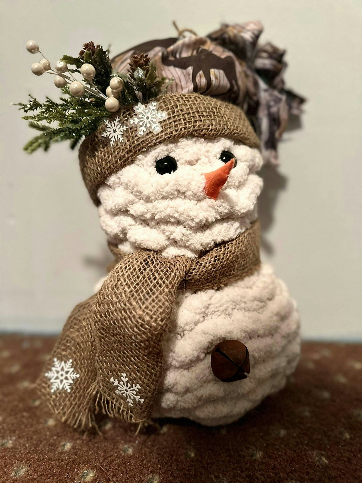 Want to Build a Snow Man? Chucky Yarn Snowman, Dancing Grain Farm ...