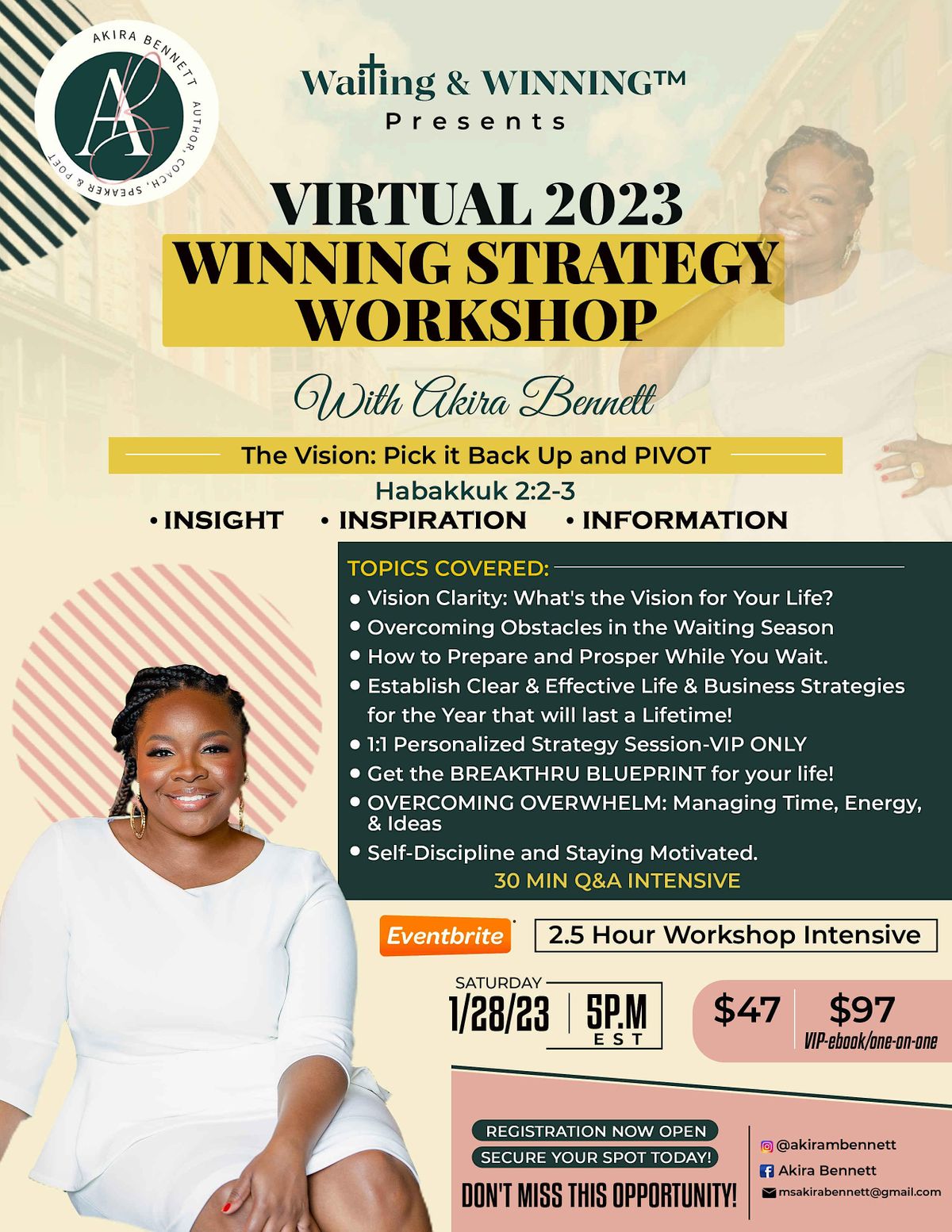 Waiting&WINNING™ Virtual 2023 WINNING STRATEGY WORKSHOP, January 28 ...