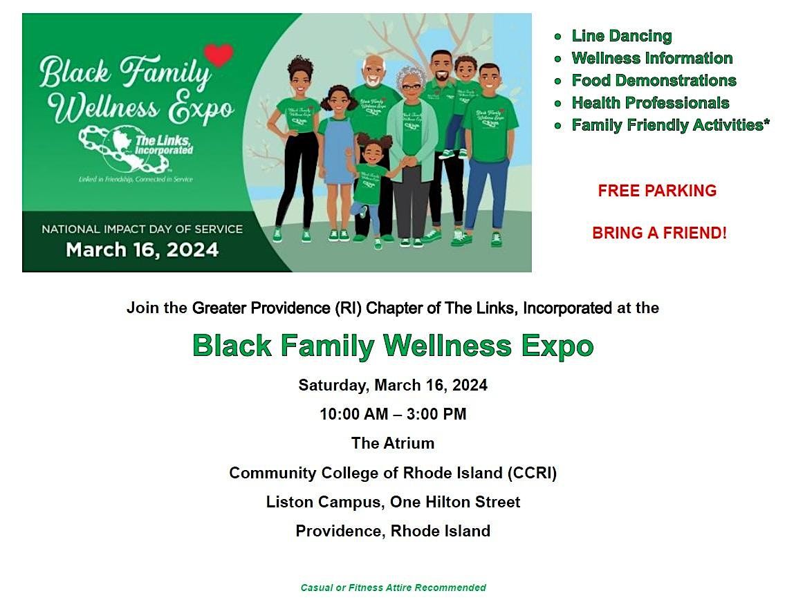 Black Family Wellness Expo, Community College of Rhode Island (CCRI ...