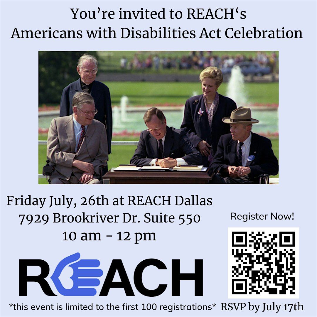 ADA Celebration and Disability Pride Month, 7929 Brookriver Dr, Dallas ...