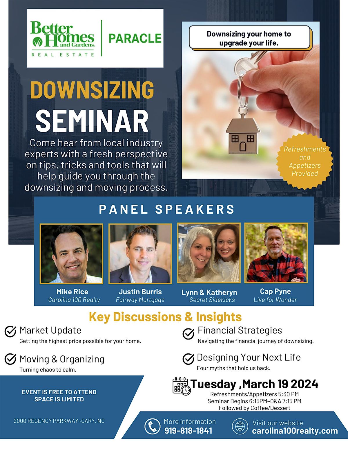 Downsizing Seminar, 2000 Regency Pkwy, Cary, 19 March 2024 | AllEvents.in