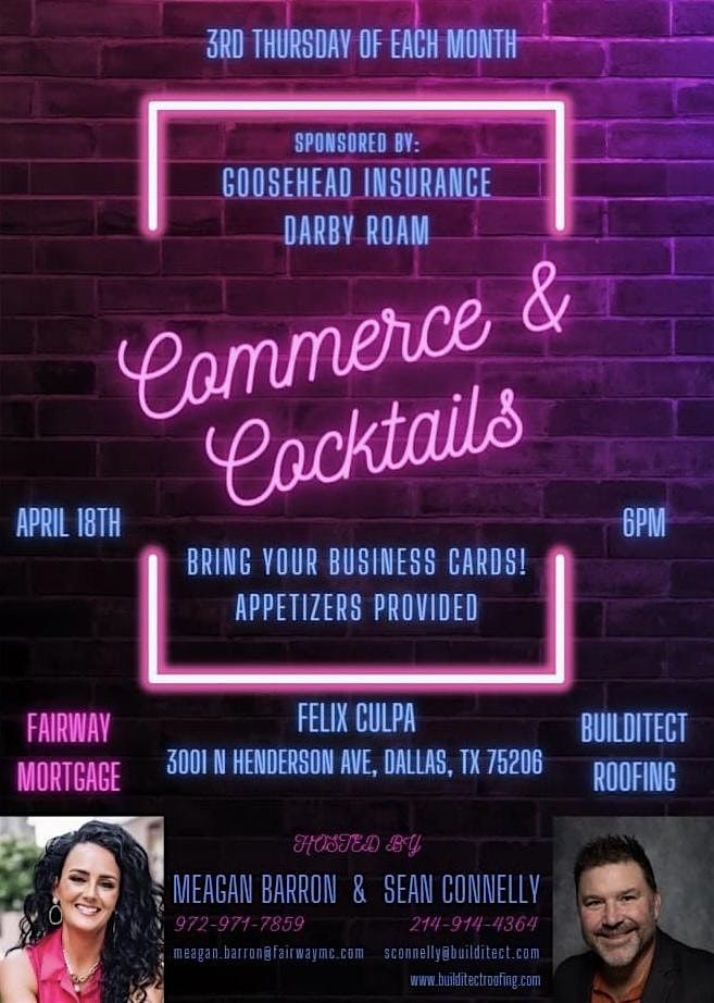 Commerce & Cocktails, Felix Culpa, North Henderson Avenue, Dallas, TX ...