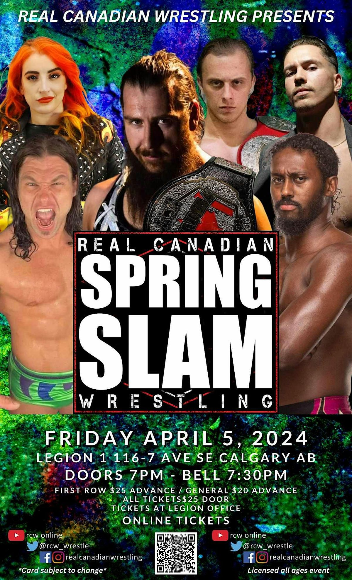 RCW Spring Slam, Royal Canadian Legion Branch 1, Calgary, 5 April 2024 ...