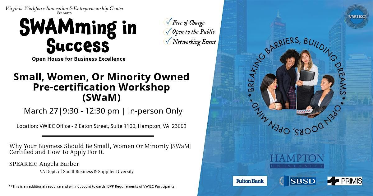 Small, Women-owned, and Minority-owned Business (SWaM) Community Day ...