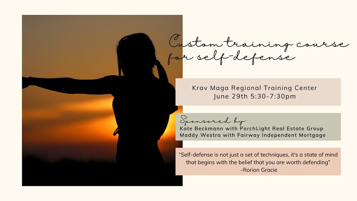 Custom Training Course for Self-Defense, Colorado Krav Maga Denver Self ...