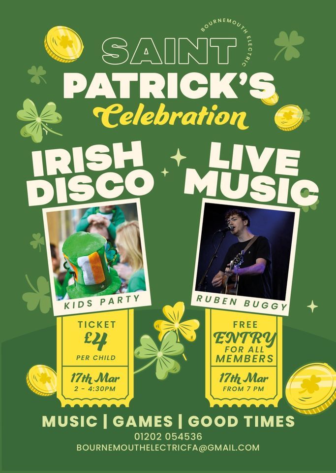 Kids Irish Disco , 1 Broadway Lane, Bournemouth, 17 March 2024 ...