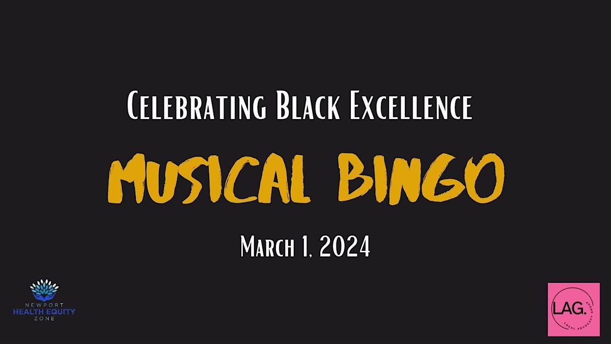Musical Bingo: Black Excellence Edition, Masonic Lodge, Newport, 1 ...