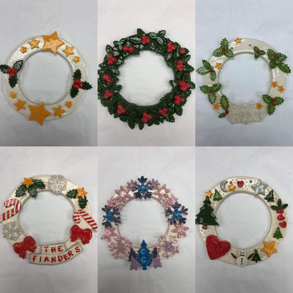 Christmas Ceramic Wreath Making & Cocktail Night, Pottering Around ...
