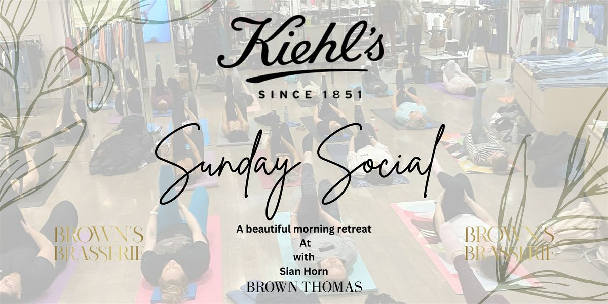 Sunday Social with Sian Horn and Kiehls, Brown Thomas Cork, 14 April ...