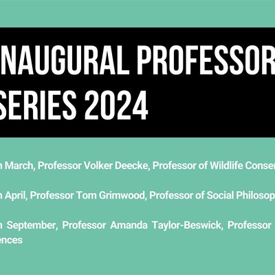 Inaugural Professorial Lecture Series 2024 -Professor Amanda Taylor ...